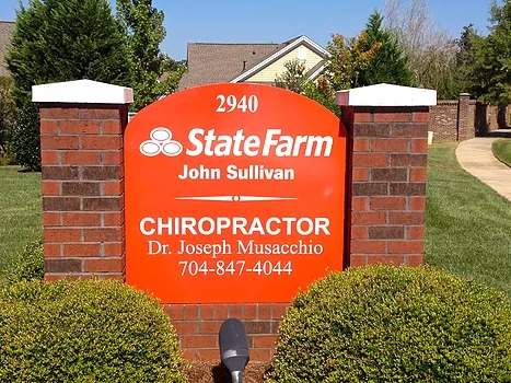 State Farm Agent in Matthews NC Shines with Door Graphics and Monument ...